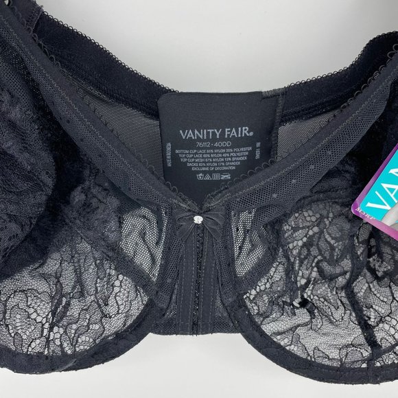 Vanity Fair | Intimates & Sleepwear | Nwt Vanity Fair Bra 4dd Black ...